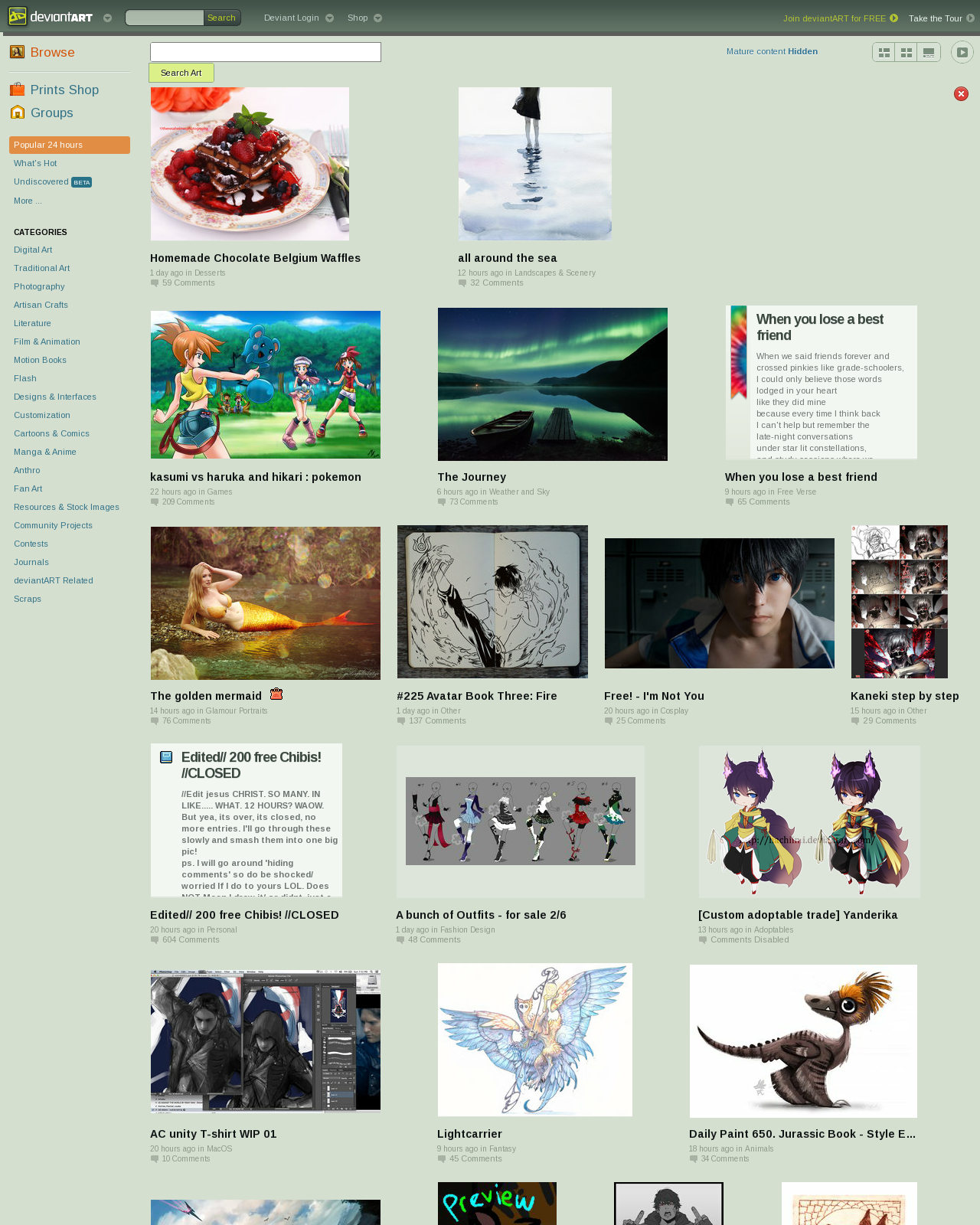 Deviantart Sticky Top Bar Freestylerws
