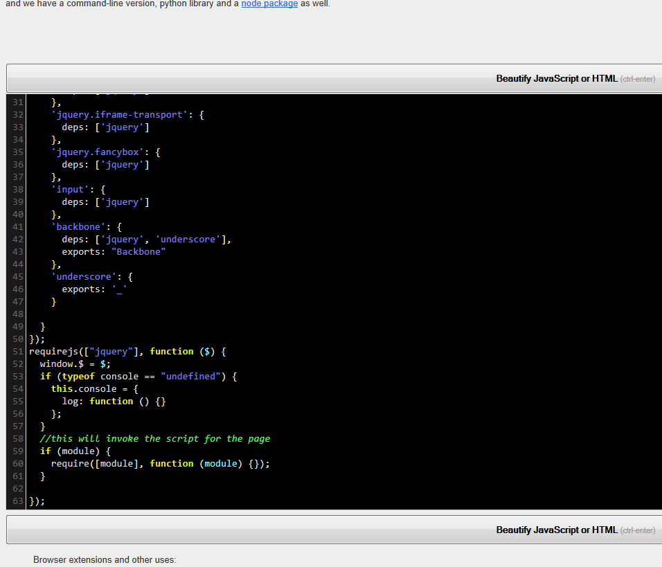 Js Beautifier Inverse Theme Freestylerws