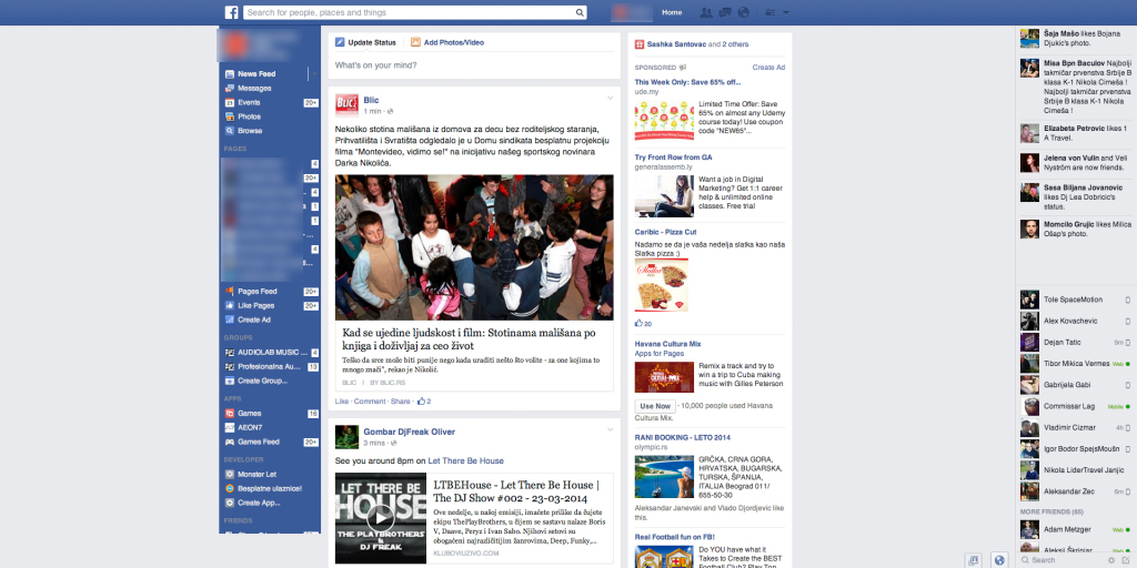 2014 Modern Facebook with fixed and scrolling sidebar - FreeStyler.WS 2014 Modern Facebook with fixed and scrolling sidebar - FreeStyler.WS